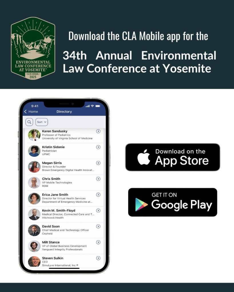 34th Annual Environmental Law Conference at Yosemite - California ...